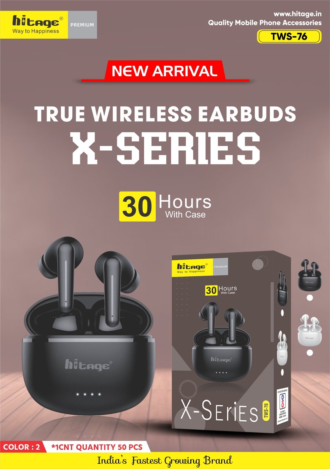 Hitage TWS-76 X- Series Earbuds